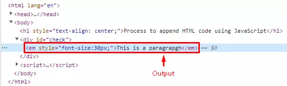 JavaScript kullanarak bir div'e HTML kodu nasıl eklenir? 5840_2