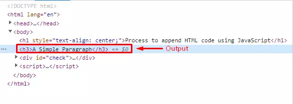 Ինչպե՞ս ավելացնել HTML կոդը div-ին՝ օգտագործելով JavaScript: 5840_4