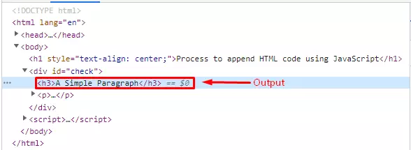 Si të shtoni kodin HTML në një div duke përdorur JavaScript? 5840_8