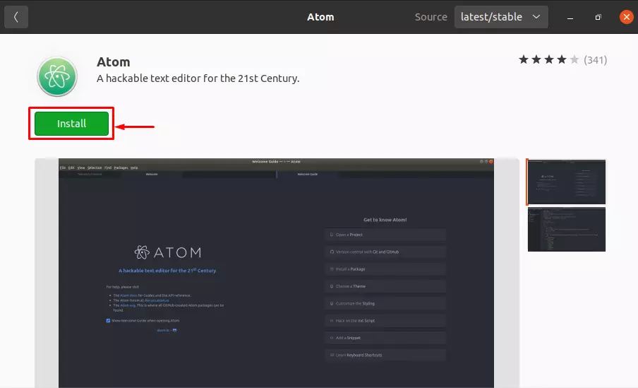 ווי צו ינסטאַלירן Atom Text Editor אויף Ubuntu 584_2