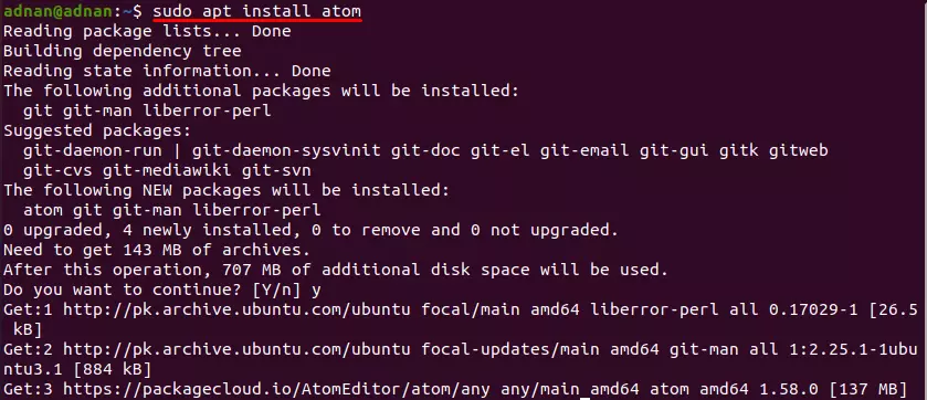 Hvernig á að setja upp Atom Text Editor á Ubuntu 584_8