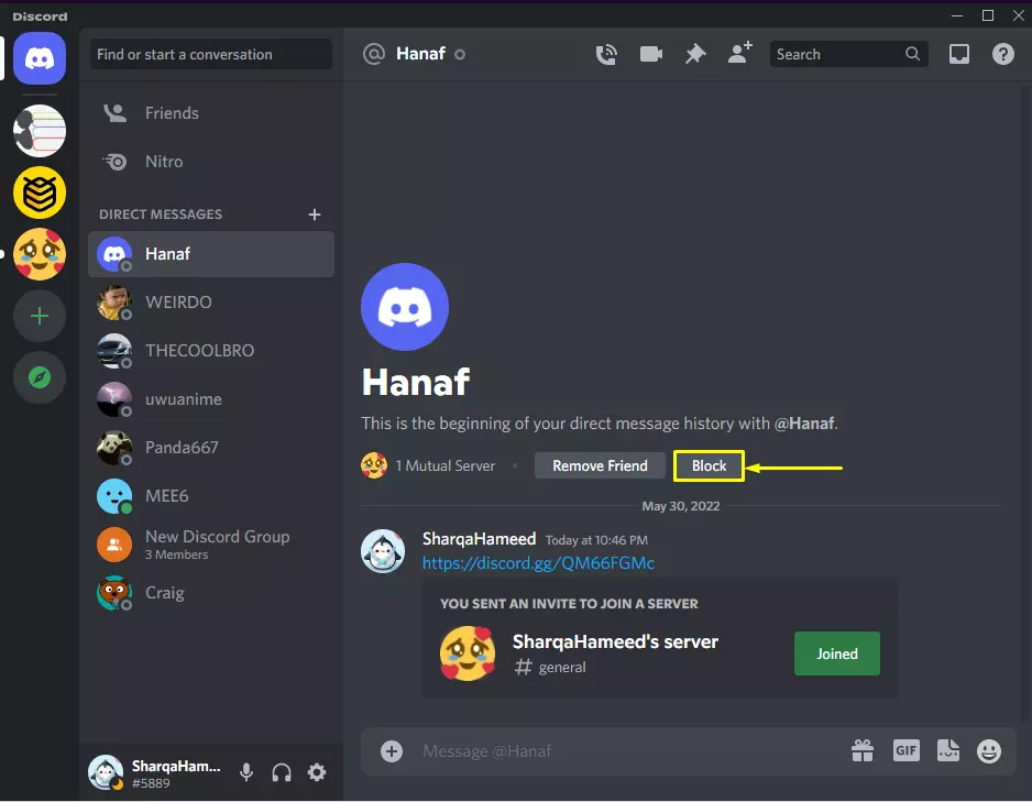 วิธีบล็อกใครบางคนใน Discord 5854_7