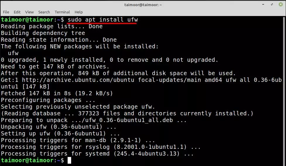 Ahoana ny fanokafana firewall amin'ny Linux Mint