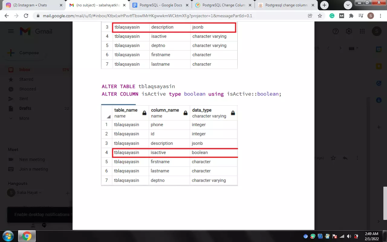 PostgreSQL-i veerutüübi muutmine 5890_13