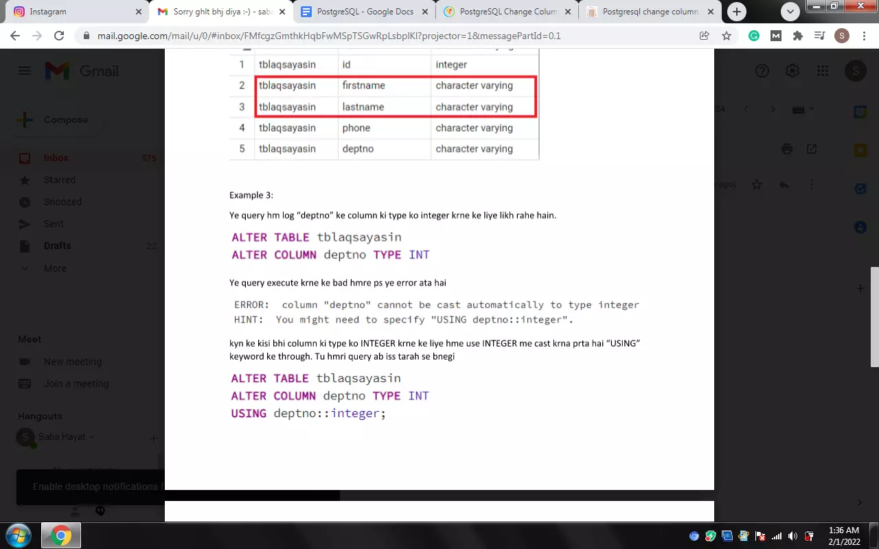 PostgreSQL ਕਾਲਮ ਦੀ ਕਿਸਮ ਬਦਲੋ 5890_6