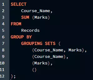 PostgreSQL க்ரூப்பிங் செட் 5891_10