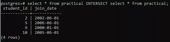 Postgres Intersect հրամանը 5897_13