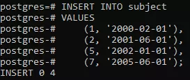 Postgres Intersect հրամանը 5897_5