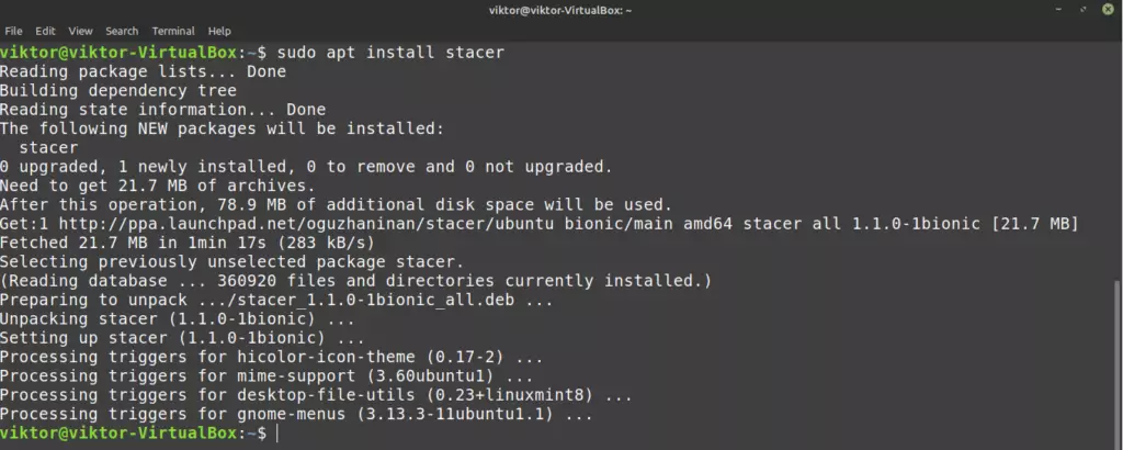 Kif tinstalla u tuża Stacer fuq Linux Mint 589_6