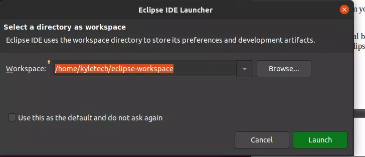 Ubuntu တွင် Eclipse ထည့်သွင်းနည်း 58_3