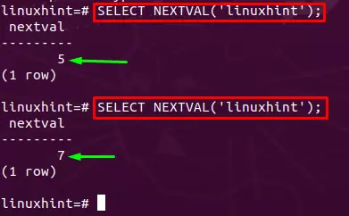 Com utilitzar les seqüències de Postgres 5906_4