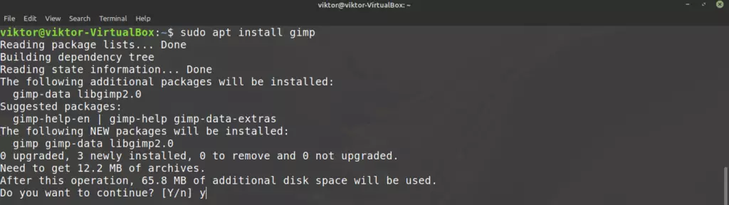 Linux મિન્ટ પર GIMP ફોટો એડિટર કેવી રીતે ઇન્સ્ટોલ કરવું અને તેનો ઉપયોગ કરવો 590_2