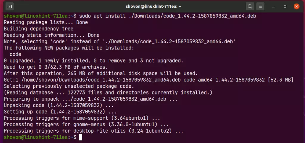Sut i Ddefnyddio Rheolwr Pecyn APT yn Ubuntu 20.04 LTS 599_50