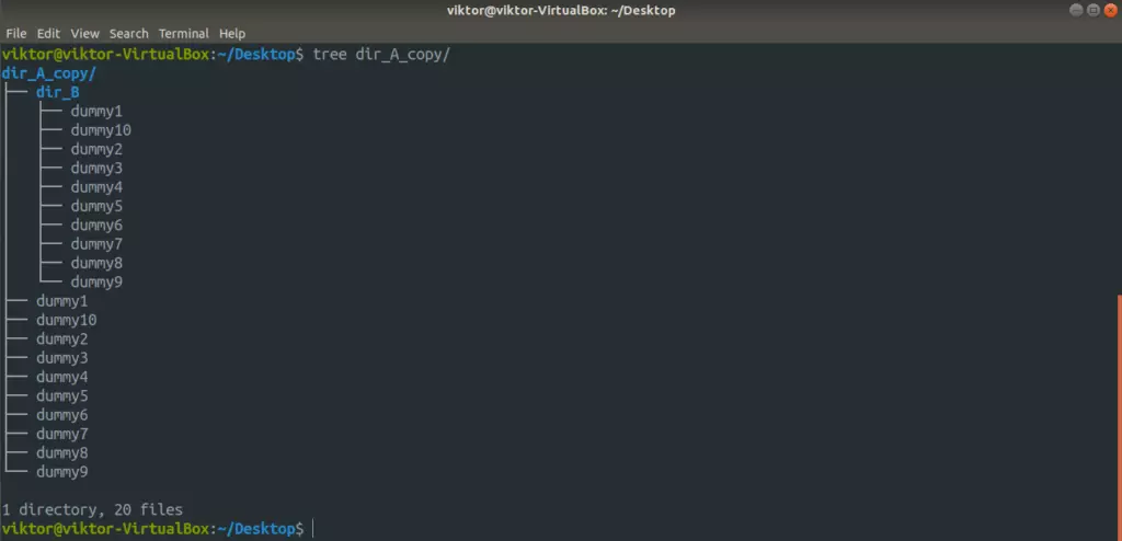 Hur kan jag kopiera filer i en mapp till en annan mapp på Linux Terminal 601_21