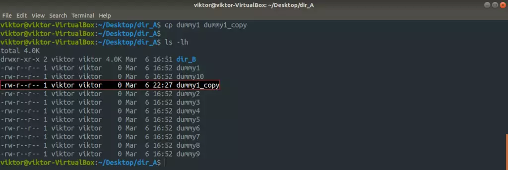 Nka Kopitsa Lifaele joang ka Folder ho e 'ngoe Folder ho Linux Terminal 601_5