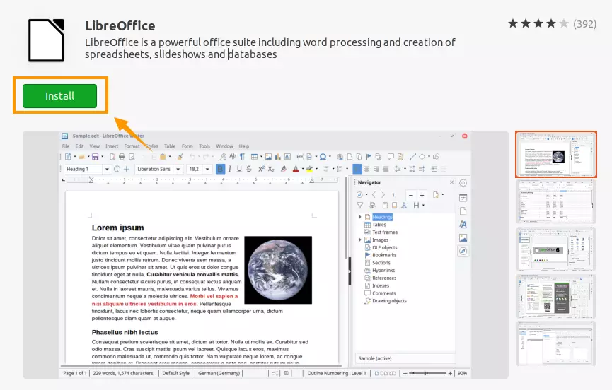 Faʻafefea ona faʻapipiʻi le LibreOffice ile Ubuntu 20.04 & Linux Mint 20 602_15