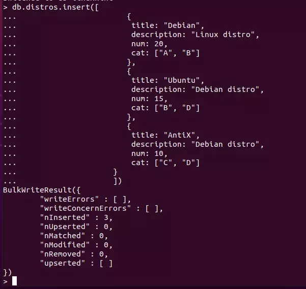 በMongoDB ውስጥ የ$eq ኦፕሬተርን እንዴት መጠቀም እንደሚቻል 6057_3