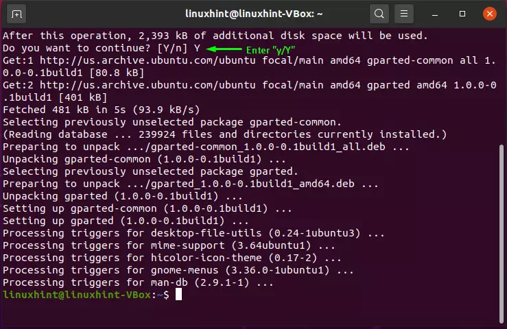 Ubuntu ۾ مٿين گرافڪ ڊسڪ ۽ ورهاڱي جا مينيجر 605_2