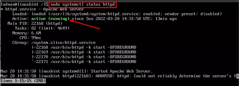 Giunsa ang Pag-install sa Apache Web Server sa Arch Linux 606_4