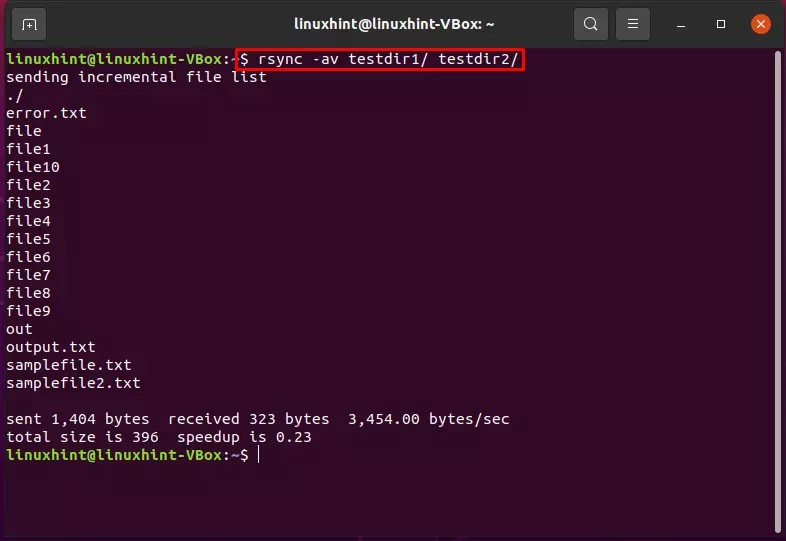 rsync ನೊಂದಿಗೆ ಹೊಸ ಫೈಲ್ಗಳನ್ನು ನವೀಕರಿಸುವುದು ಹೇಗೆ 6093_1