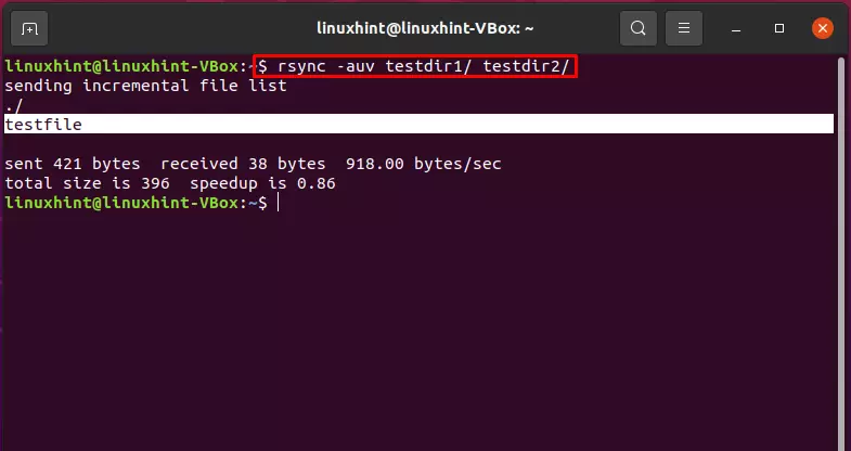 rsync ನೊಂದಿಗೆ ಹೊಸ ಫೈಲ್ಗಳನ್ನು ನವೀಕರಿಸುವುದು ಹೇಗೆ 6093_3