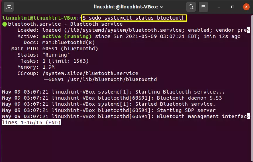 Hoe om Bluetooth in Ubuntu te herbegin? 6098_10