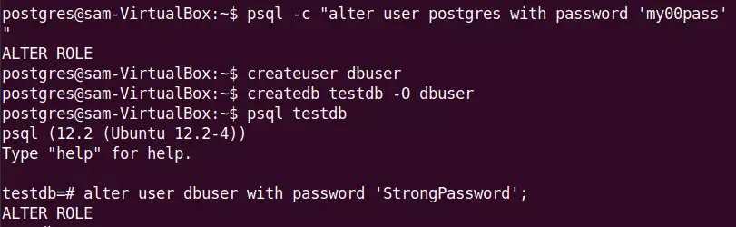 Settu upp og byrjaðu PostgreSQL á Ubuntu 20.04 609_8