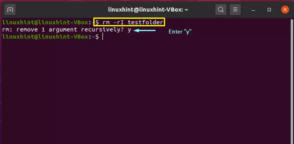 ฉันจะล้างไดเรกทอรีใน Linux ได้อย่างไร 6100_8