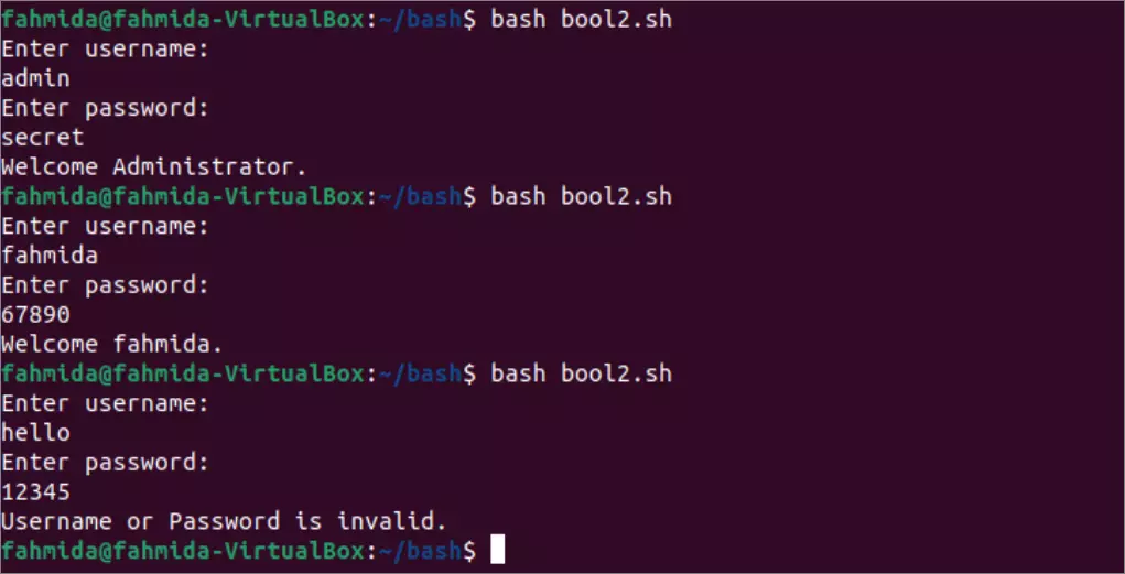 Comment utiliser la valeur booléenne dans Bash 6123_2