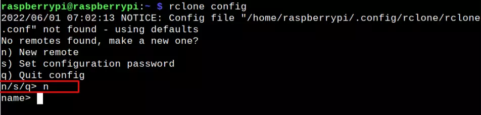 Raspberry Pi 'ਤੇ Rclone ਨੂੰ ਕਿਵੇਂ ਸੈਟ ਅਪ ਕਰਨਾ ਹੈ 6133_10