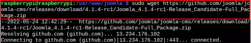 Cómo instalar y configurar Joomla en Raspberry Pi 6139_13