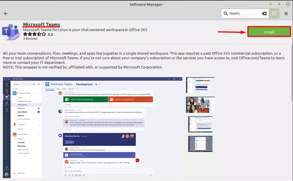 Kuinka asentaa Microsoft Teams Linux Mintiin 614_1