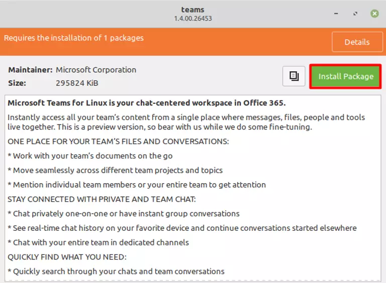 كيفية تثبيت Microsoft Teams على Linux Mint 614_6