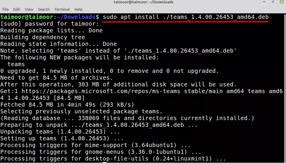 Како да инсталирате Microsoft Teams на Linux Mint 614_8