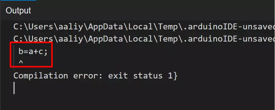 Како да ја поправите грешката „не е објавена во овој опсег“ во Arduino 6154_2