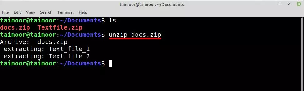 लिनक्स टकसाल पर एक फ़ाइल को कैसे अनज़िप करें 615_3