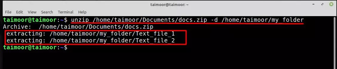 लिनक्स टकसाल पर एक फ़ाइल को कैसे अनज़िप करें 615_5
