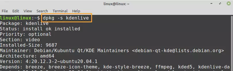 Hoe om 'n pakket op Linux Mint te soek? 617_5