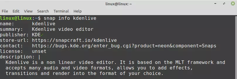Как да инсталирате Kdenlive на Linux Mint 20 619_14