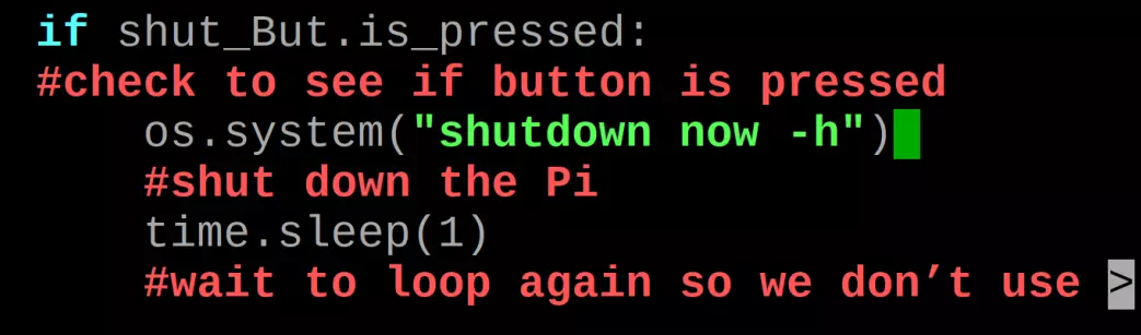 Shutdown Button Raspberry Pi seadistamine Pythoniga 6202_6