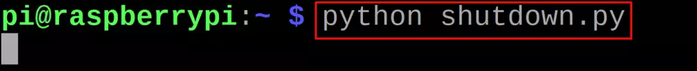 Kā iestatīt izslēgšanas pogu Raspberry Pi ar Python 6202_7
