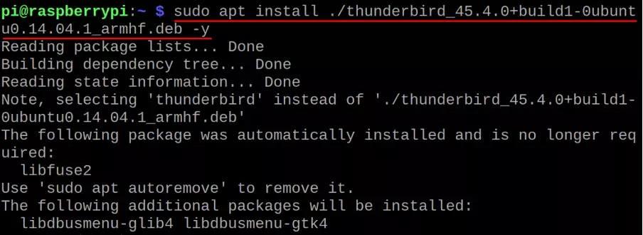 Como instalar o ThunderBird no Raspberry Pi 6218_4