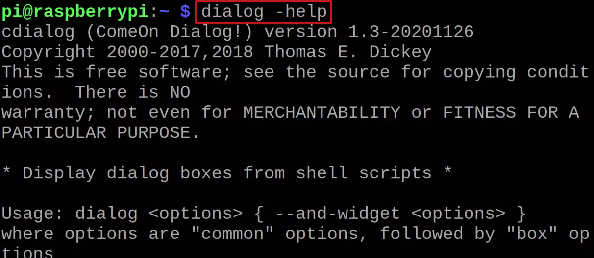 Ahoana ny fomba hamoronana boaty fifanakalozan-dresaka miaraka amin'ny Utility Dialog ao amin'ny Raspberry Pi 6220_11