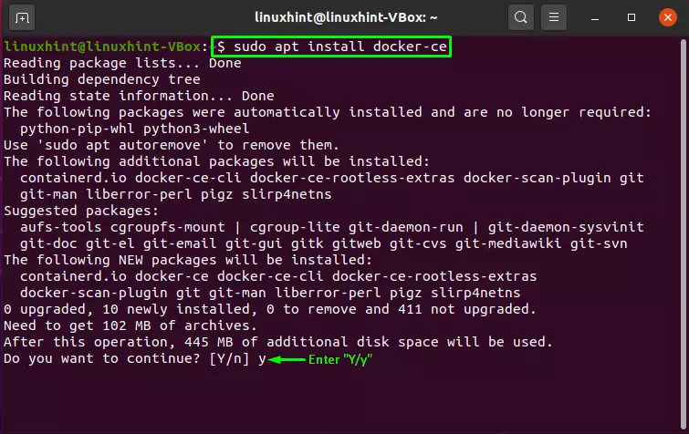 Jinsi ya Kufunga na Kusanidi Docker kwenye Ubuntu 6222_8