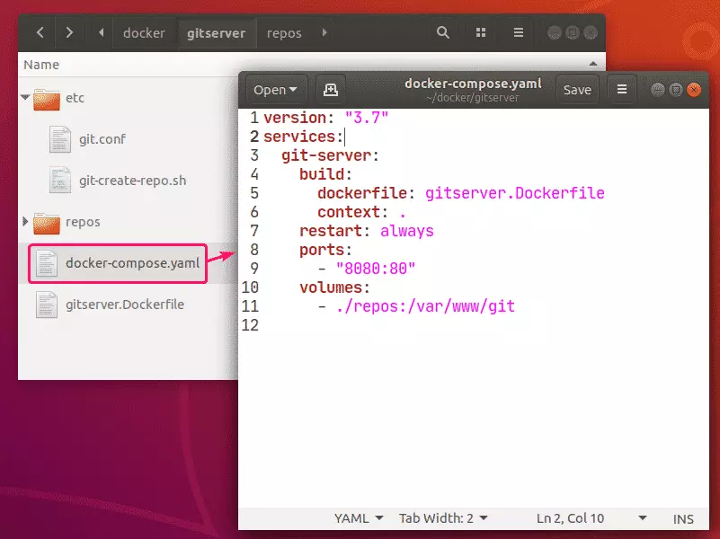 Konfigurera en Git HTTP-server på Docker 6229_10