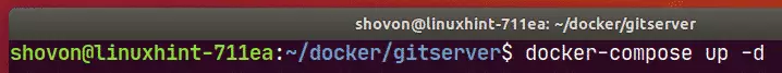 Na Dockerju nastavite strežnik Git HTTP 6229_13