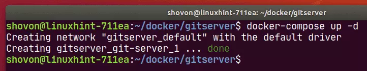 Na Dockerju nastavite strežnik Git HTTP 6229_14