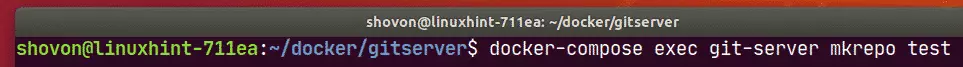 Na Dockerju nastavite strežnik Git HTTP 6229_16