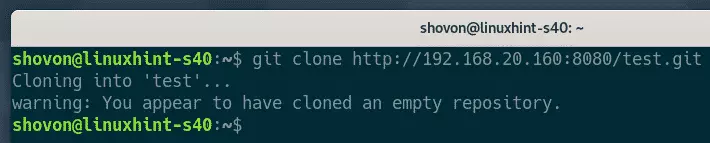 Konfigurer en Git HTTP-server på Docker 6229_20