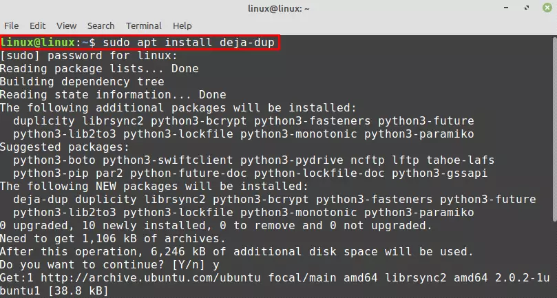 Las mejores herramientas gráficas de copia de seguridad para Linux Mint 622_5